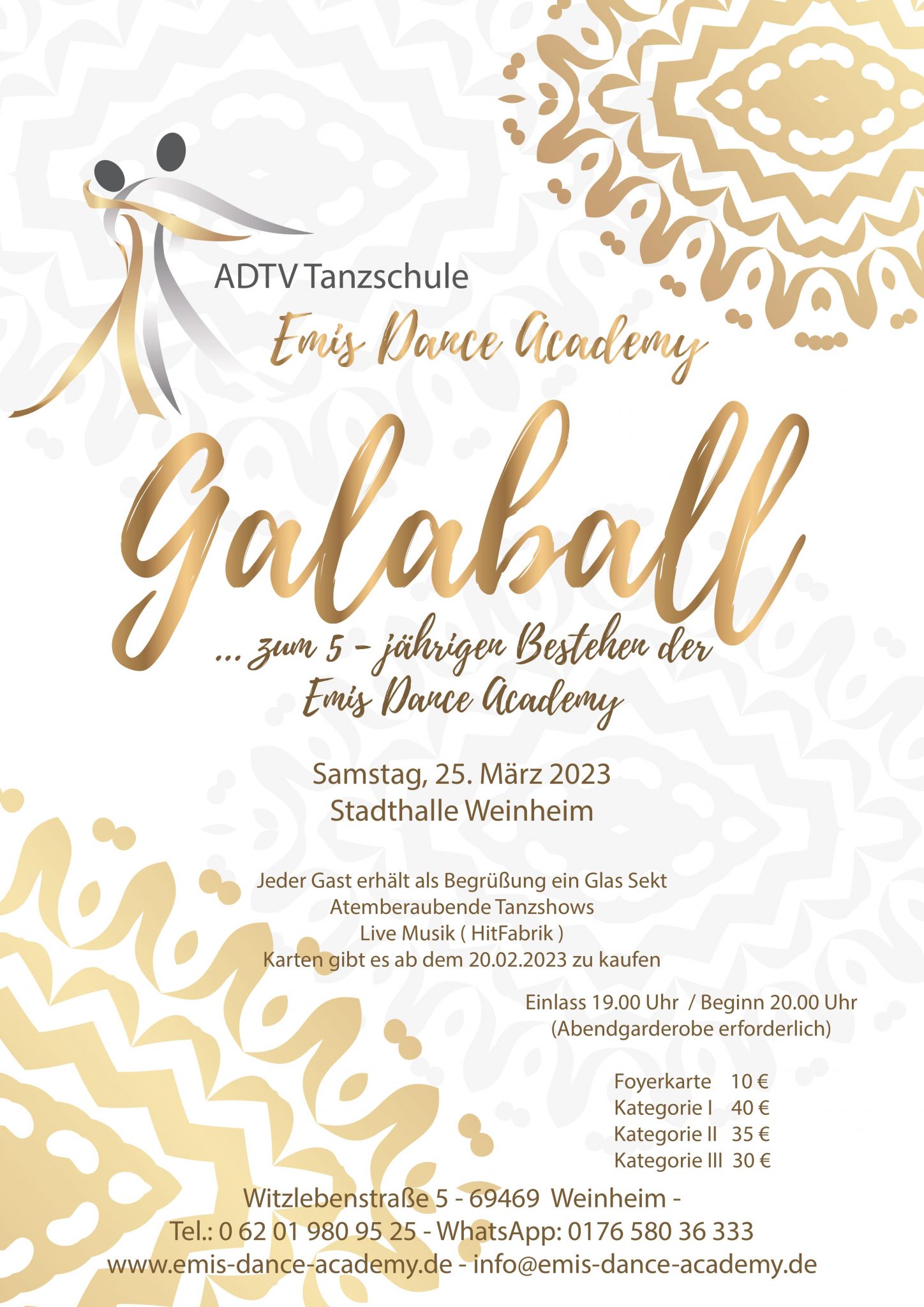 Galaball am 25. März 2023 - Emis Dance Academy
